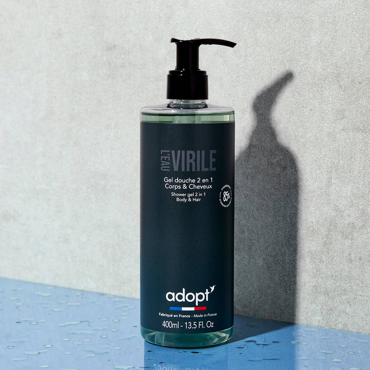 L'eau virile Gel douche 2 en 1 400ml