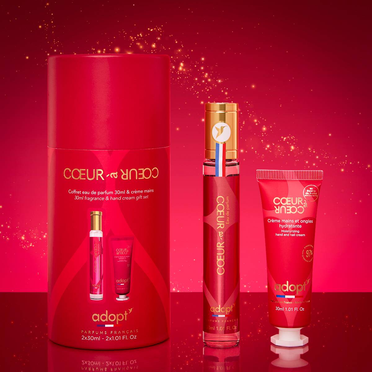 Cœur à cœur - Coffret eau de parfum 30 ml + crème main 30 ml