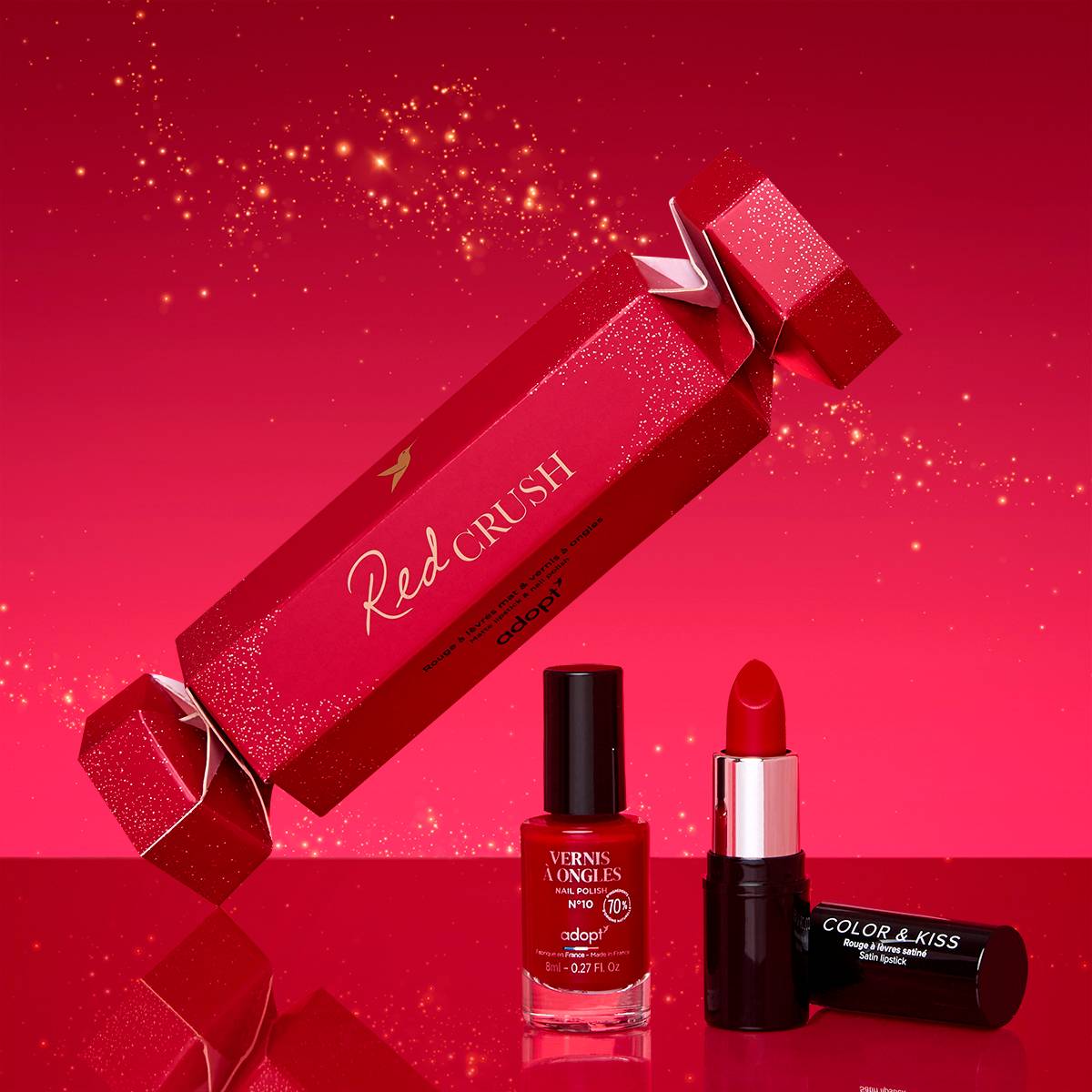 Red Crush - Matte lipstick + nail varnish set