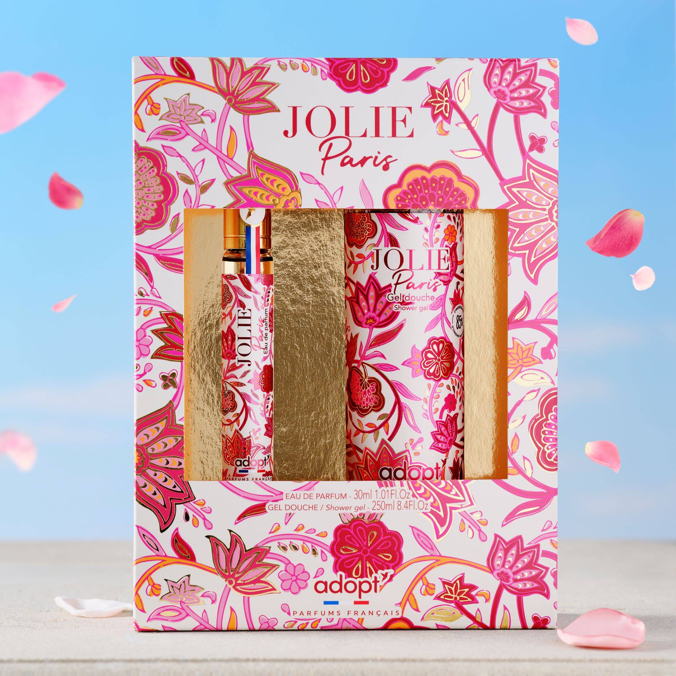 Coffret eau de parfum 30 ml + gel douche 250 ml - Jolie Paris