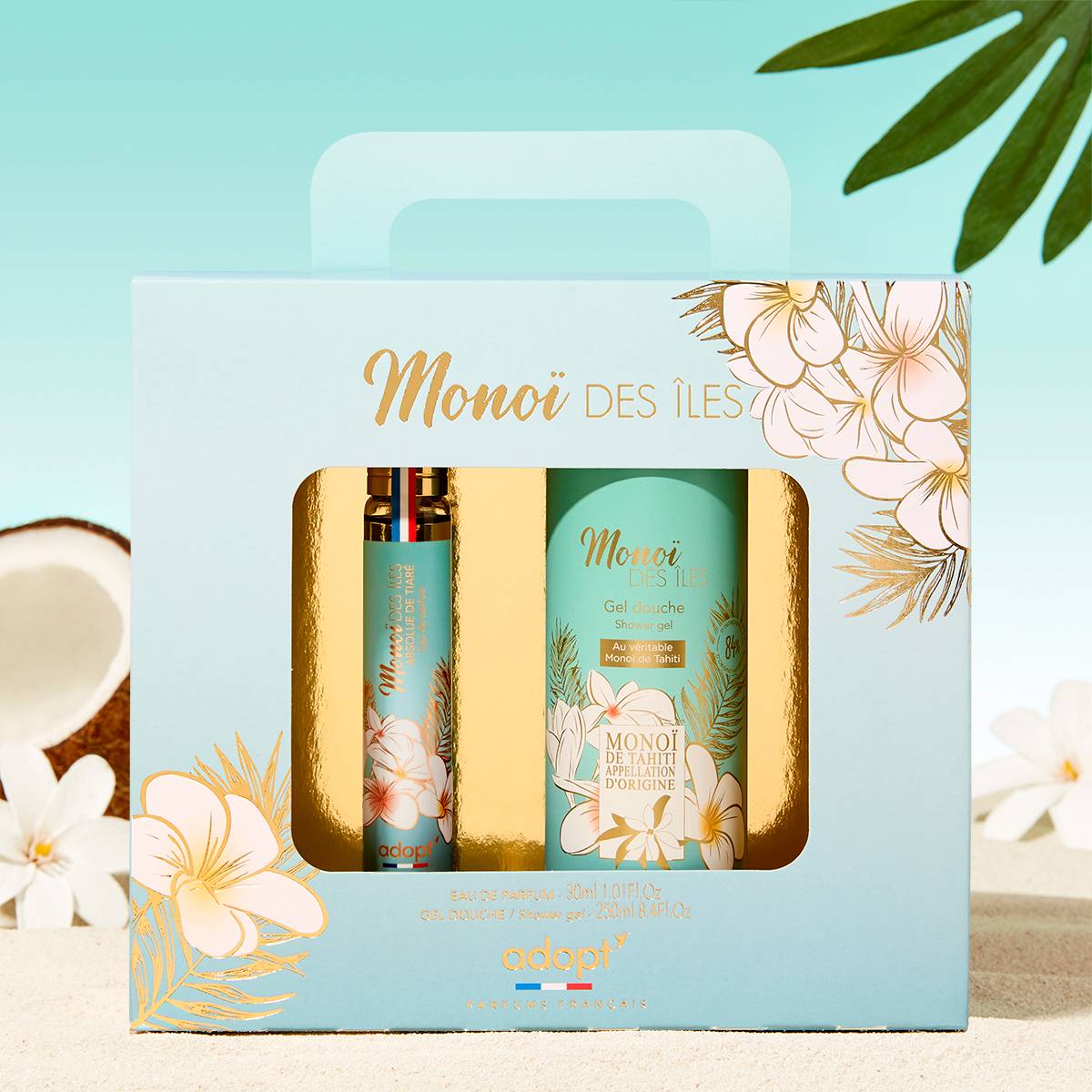Monoï des Îles - Coffret valise Eau de parfum 30ml + Gel douche 250ml