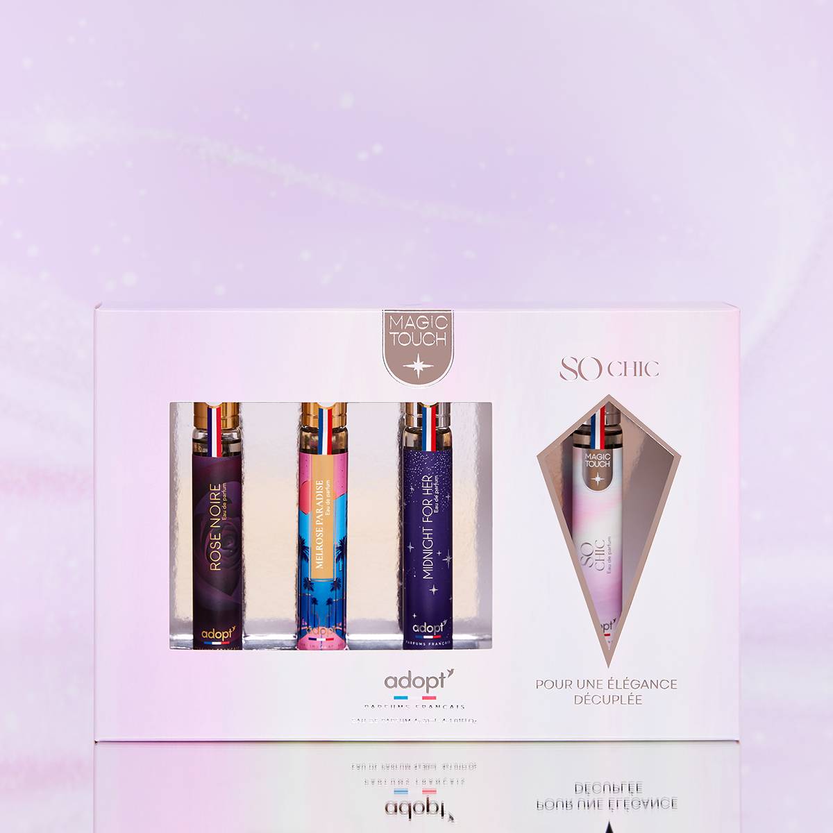 So Chic - Metalen doos van 4 eaux de parfums So Chic 30 ml + Rose Noire ...